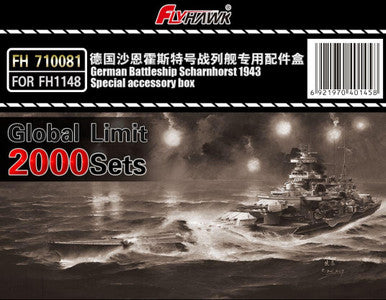 1/700 Flyhawk Models German Battlehip Scharnhorst 1943 Special Accesso